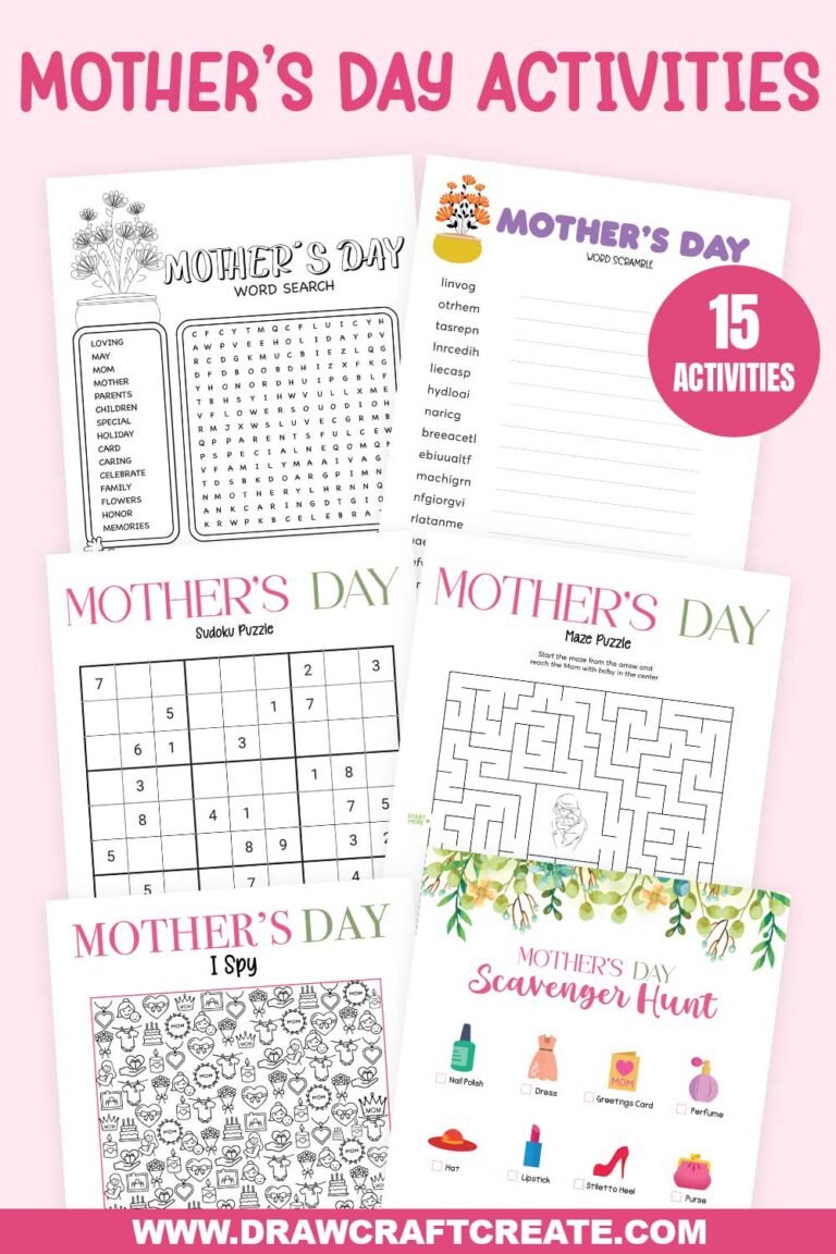 Free Printable Mother’s Day All About My Mom Questionnaires - Draw ...