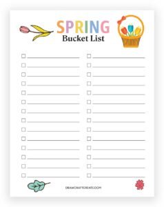 17 Free Printable Spring Games and Activities - Draw Craft Create