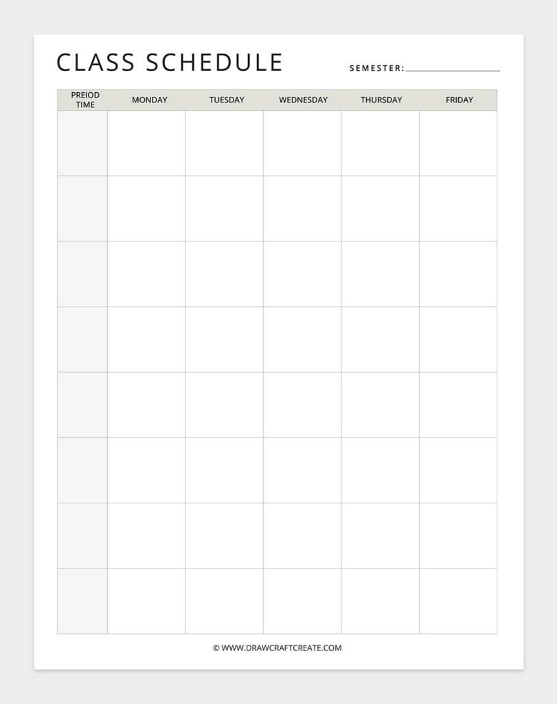 Free Teacher Planner Printables (2025-2026) - Draw Craft Create