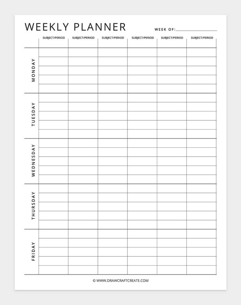 Free Printable Teacher Planner (54 Pages) - Draw Craft Create