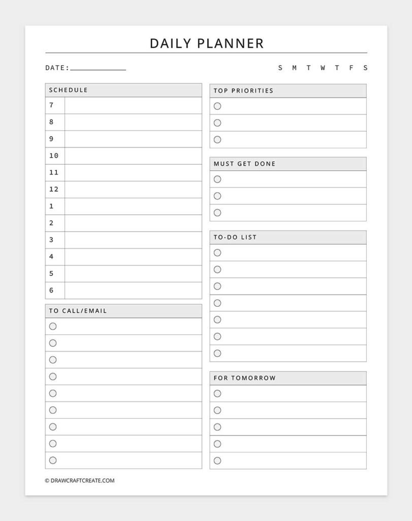 Free 2026 Planner Printable (47 Pages) - Draw Craft Create