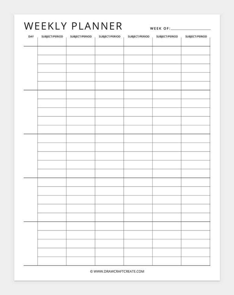 Free Teacher Planner Printables (2025-2026) - Draw Craft Create