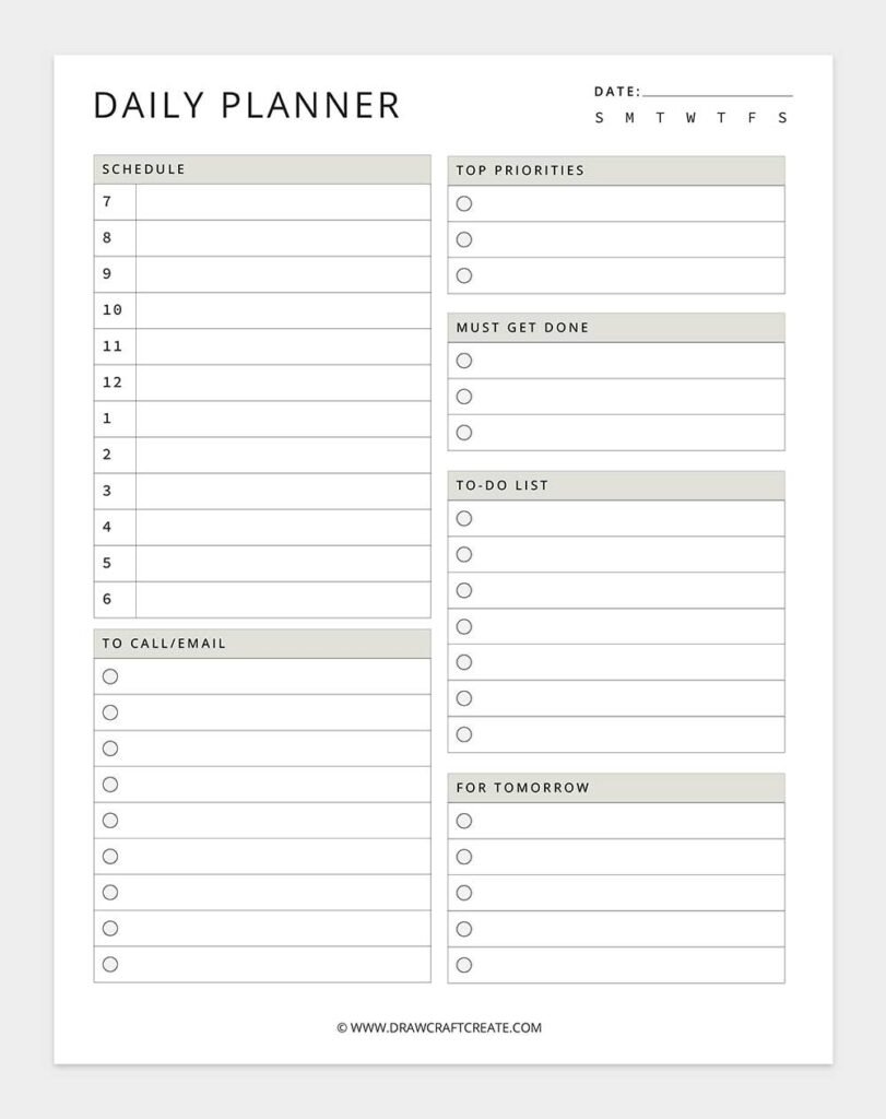 Free Teacher Planner Printables (2025-2026) - Draw Craft Create