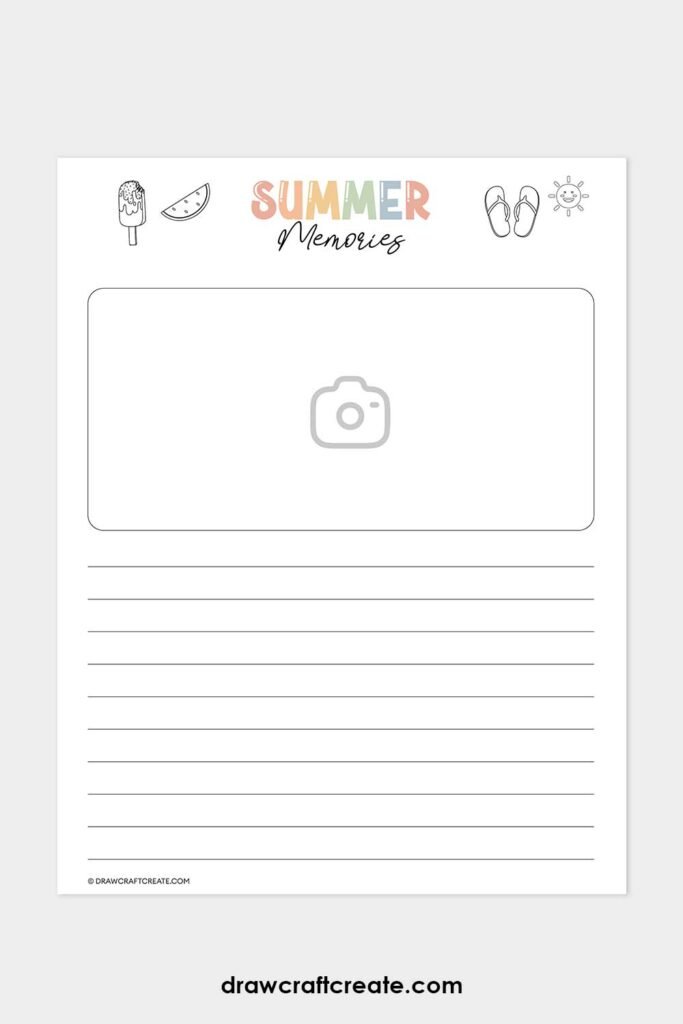 Free Printable Summer Planner 2026 (24 Pages) - Draw Craft Create