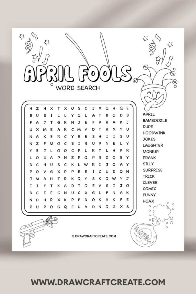 Free Large Print Word Search Puzzles (100+ Games) - Draw Craft Create
