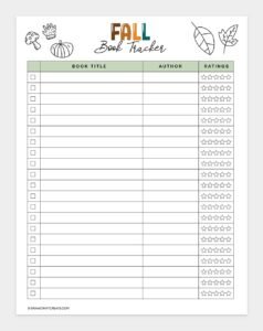 Free Printable Fall Planner 2026 (24 Pages) - Draw Craft Create