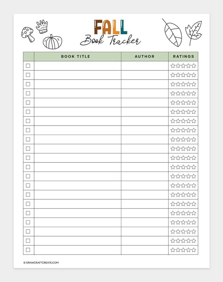 Free Printable Fall Planner 2026 (24 Pages) - Draw Craft Create