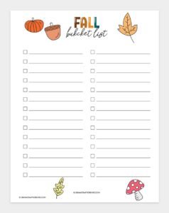 Free Printable Fall Planner 2026 (24 Pages) - Draw Craft Create