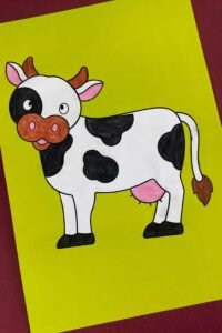 Free Printable Build a Cow Craft - Draw Craft Create