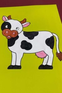 Free Printable Build a Cow Craft - Draw Craft Create