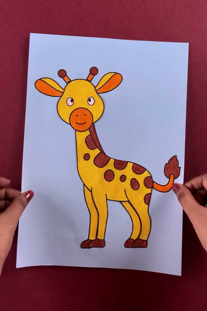 Free Printable Build a Giraffe Craft - Draw Craft Create