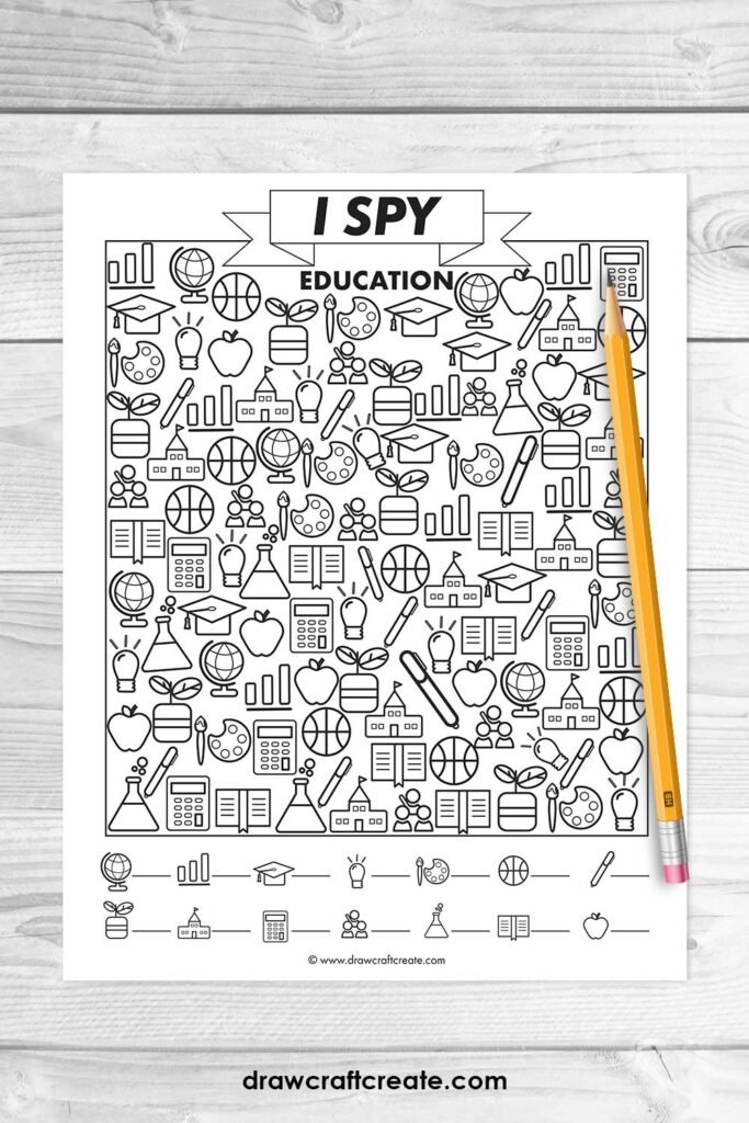 50+ Free I Spy Game Printables - Draw Craft Create