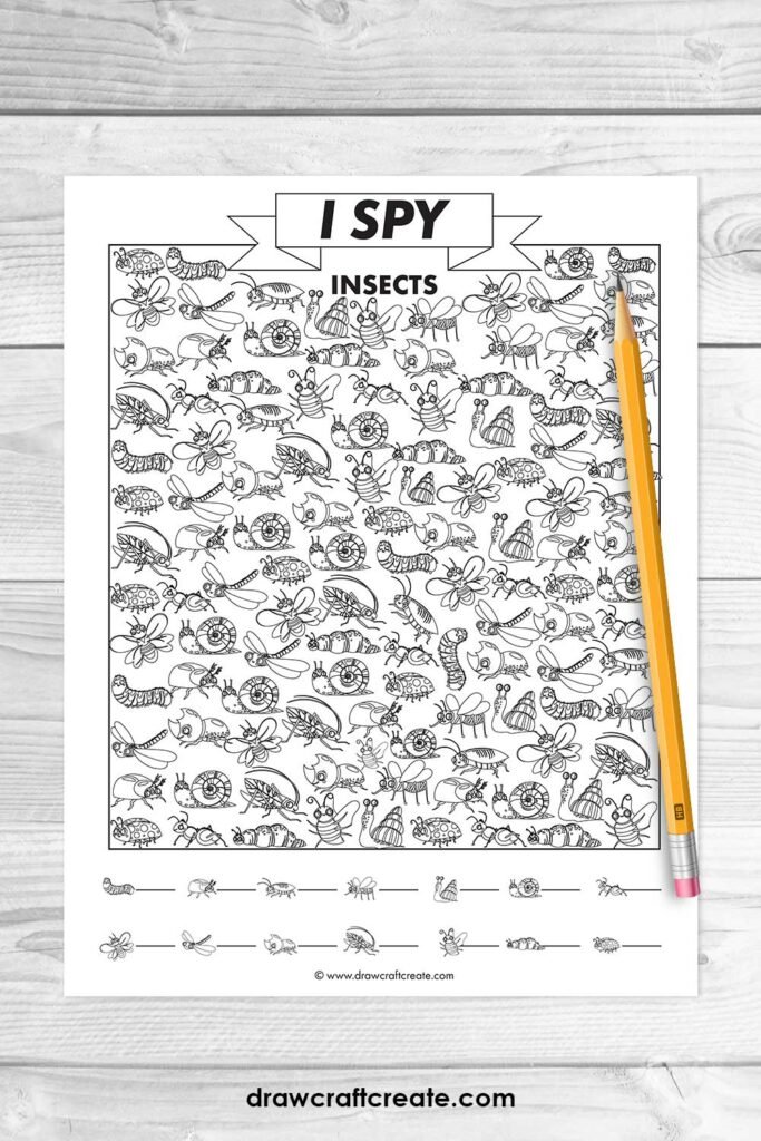 Free Printable I Spy Farm Worksheet - Draw Craft Create