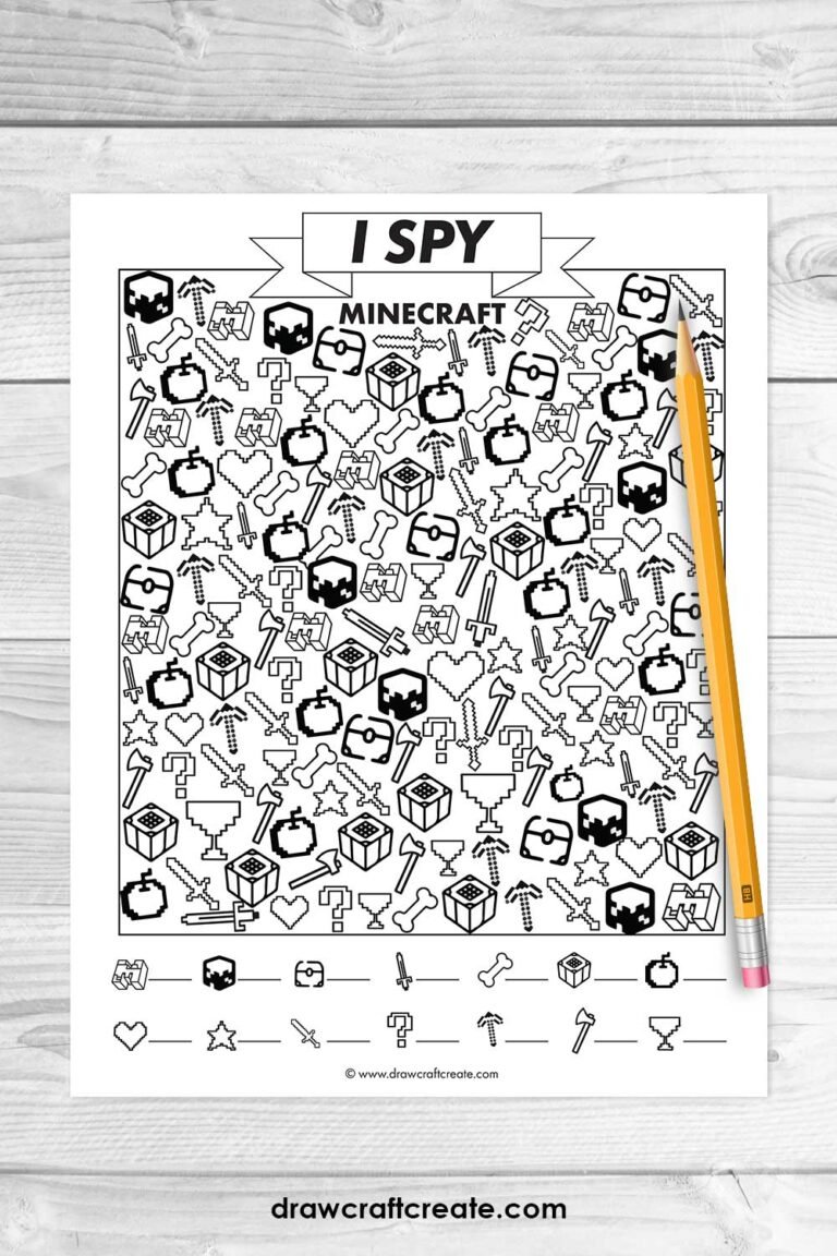 50+ Free I Spy Game Printables - Draw Craft Create