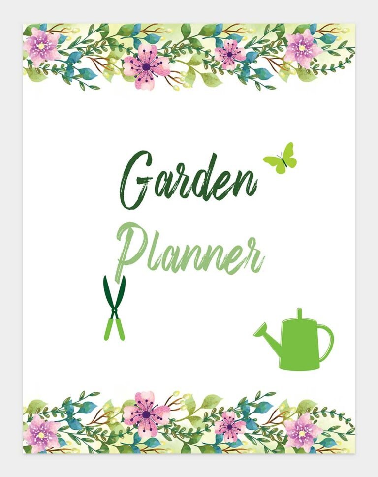 Free Printable Garden Planner Template (50 Pages) - Draw Craft Create