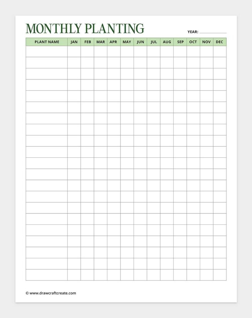 Free Printable Garden Planner Template (50 Pages) - Draw Craft Create