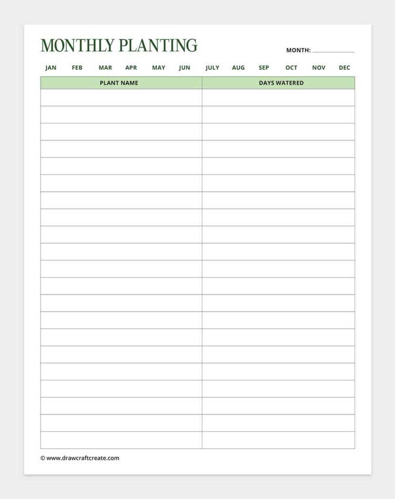 Free Printable Garden Planner Template (50 Pages) - Draw Craft Create