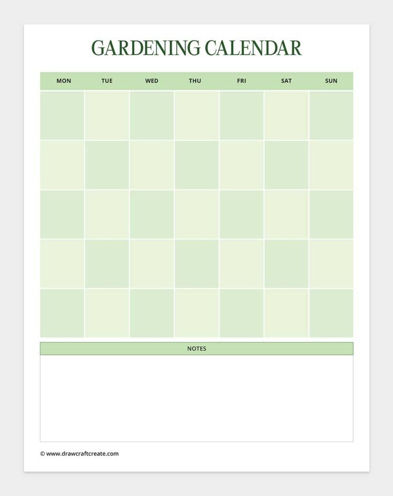 Free Printable Garden Planner Template (50 Pages) - Draw Craft Create