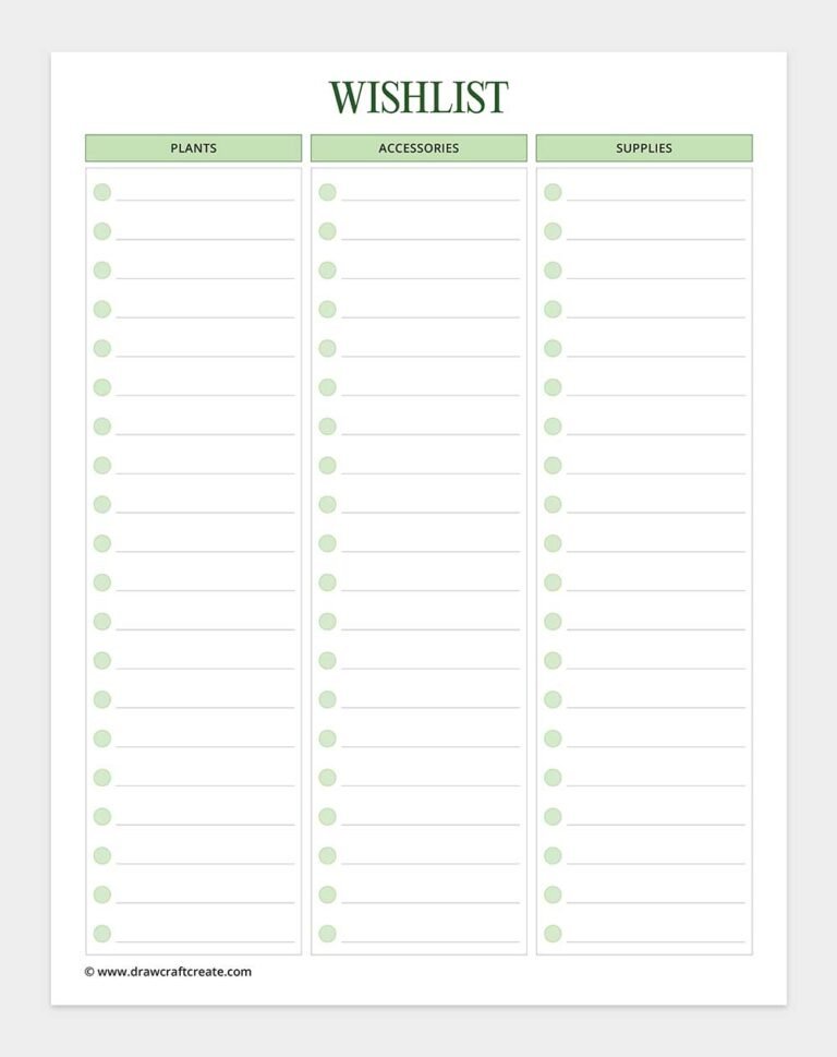 Free Printable Garden Planner Template (50 Pages) - Draw Craft Create