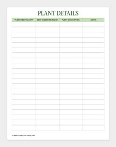 Free Printable Garden Planner Template (50 Pages) - Draw Craft Create