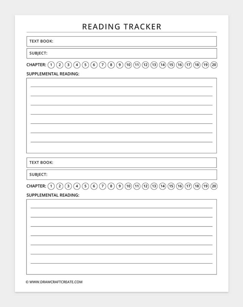 Free Homeschool Planner Printable (40 Pages) - Draw Craft Create