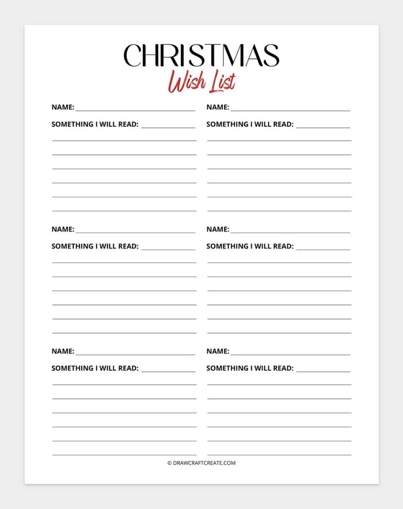 Free Printable Christmas Planner (34 Pages) - Draw Craft Create