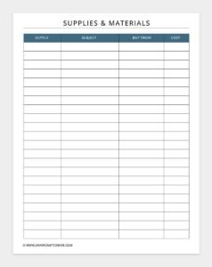 Free Homeschool Planner Printable (40 Pages) - Draw Craft Create