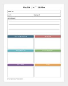 Free Homeschool Planner Printable (40 Pages) - Draw Craft Create