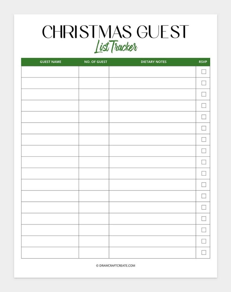 Free Printable Christmas Planner (34 Pages) - Draw Craft Create