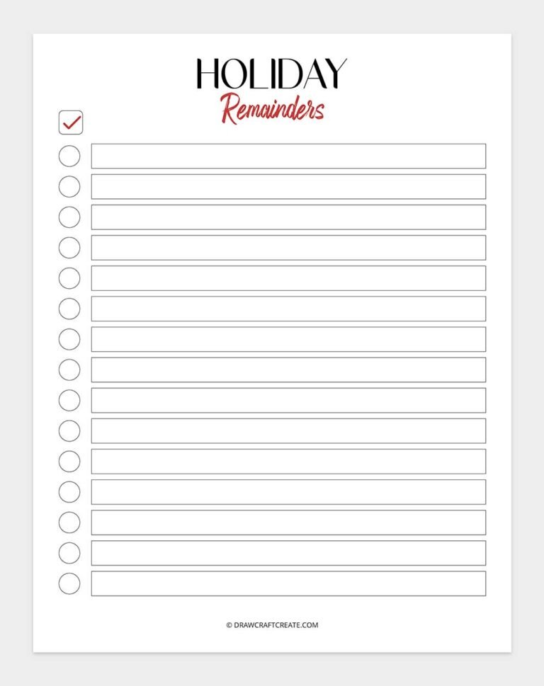 Free Printable Christmas Planner (34 Pages) - Draw Craft Create