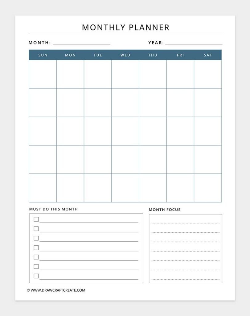 Free Homeschool Planner Printable (40 Pages) - Draw Craft Create