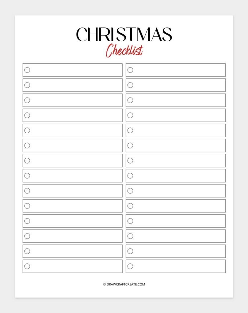 Free Printable Christmas Planner (34 Pages) - Draw Craft Create