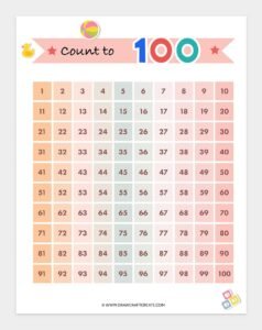 Free Printable Hundreds Charts - Draw Craft Create