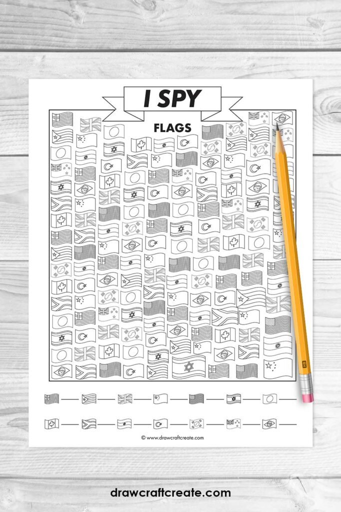 Free Printable I Spy Food Worksheet - Draw Craft Create