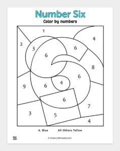 Free Printable Numbers Color By Number - Draw Craft Create
