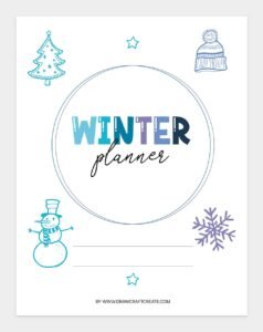 Free Printable Winter Planner 2026 (24 Pages) - Draw Craft Create