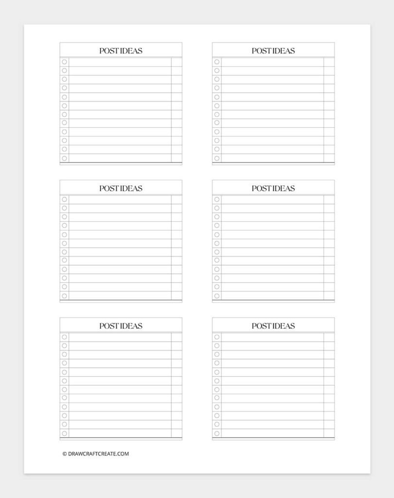 Free Printable Sticky Notes Template - Draw Craft Create