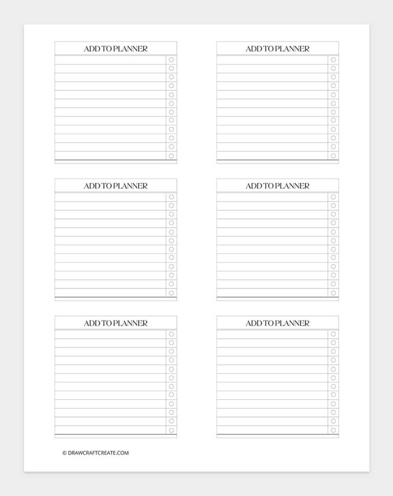 Free Printable Sticky Notes Template - Draw Craft Create