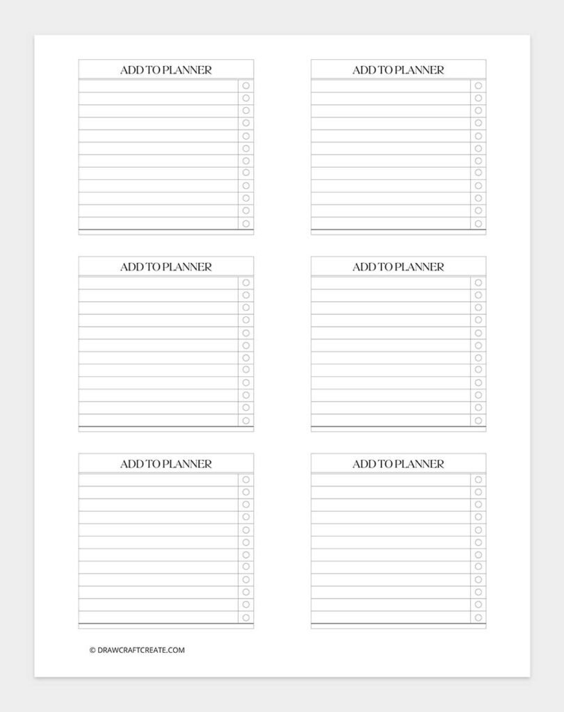 Free Printable Sticky Notes Template - Draw Craft Create