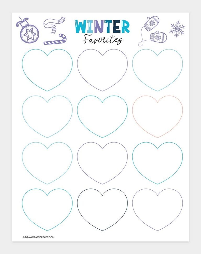 Free Printable Winter Planner 2026 (24 Pages) - Draw Craft Create