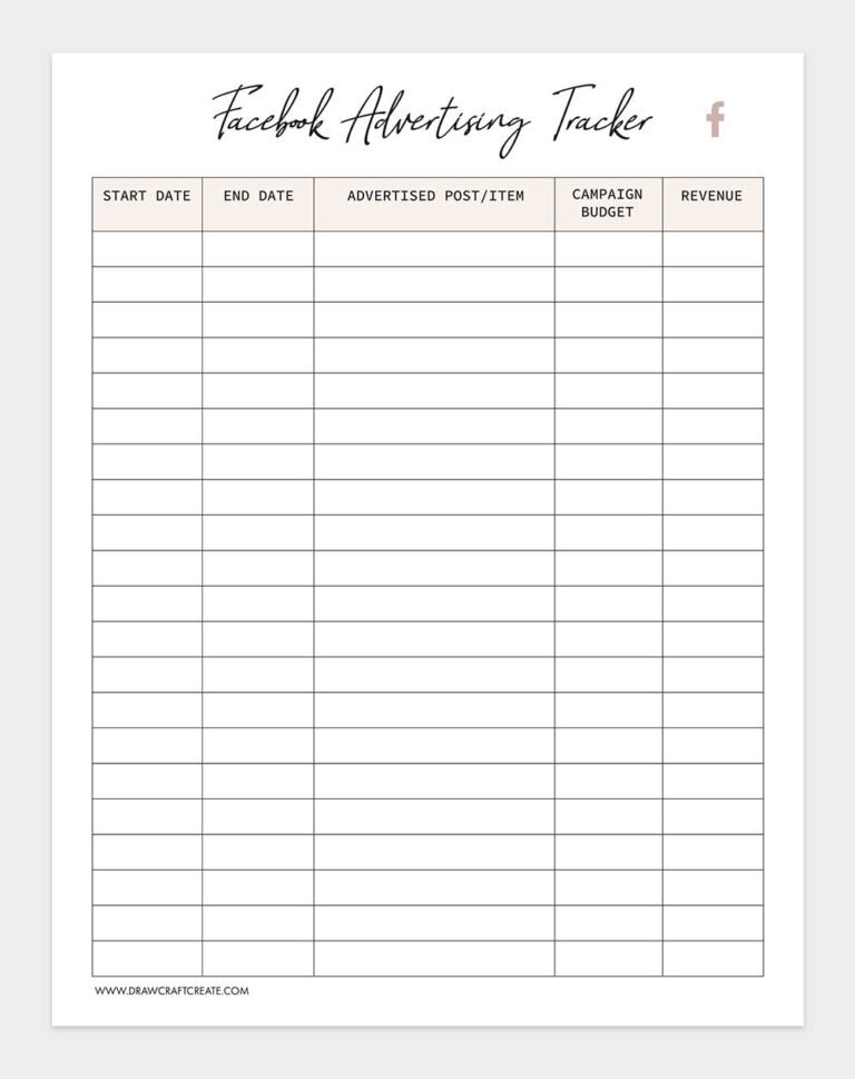 Free Printable Social Media Planner (30 Pages) - Draw Craft Create