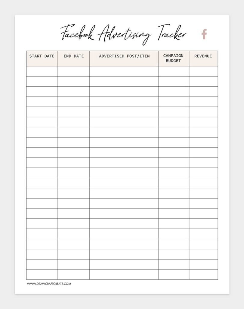 Free Printable Social Media Planner (30 Pages) - Draw Craft Create