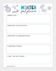 Free Printable Winter Planner 2026 (24 Pages) - Draw Craft Create