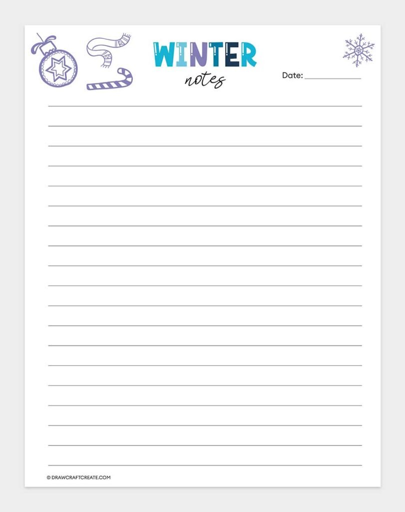 Free Printable Winter Planner 2026 (24 Pages) - Draw Craft Create