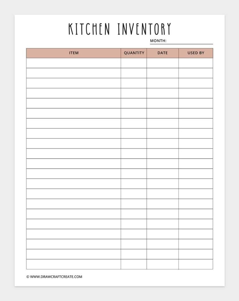 Free Printable Household Planner Template (51 Pages) - Draw Craft Create