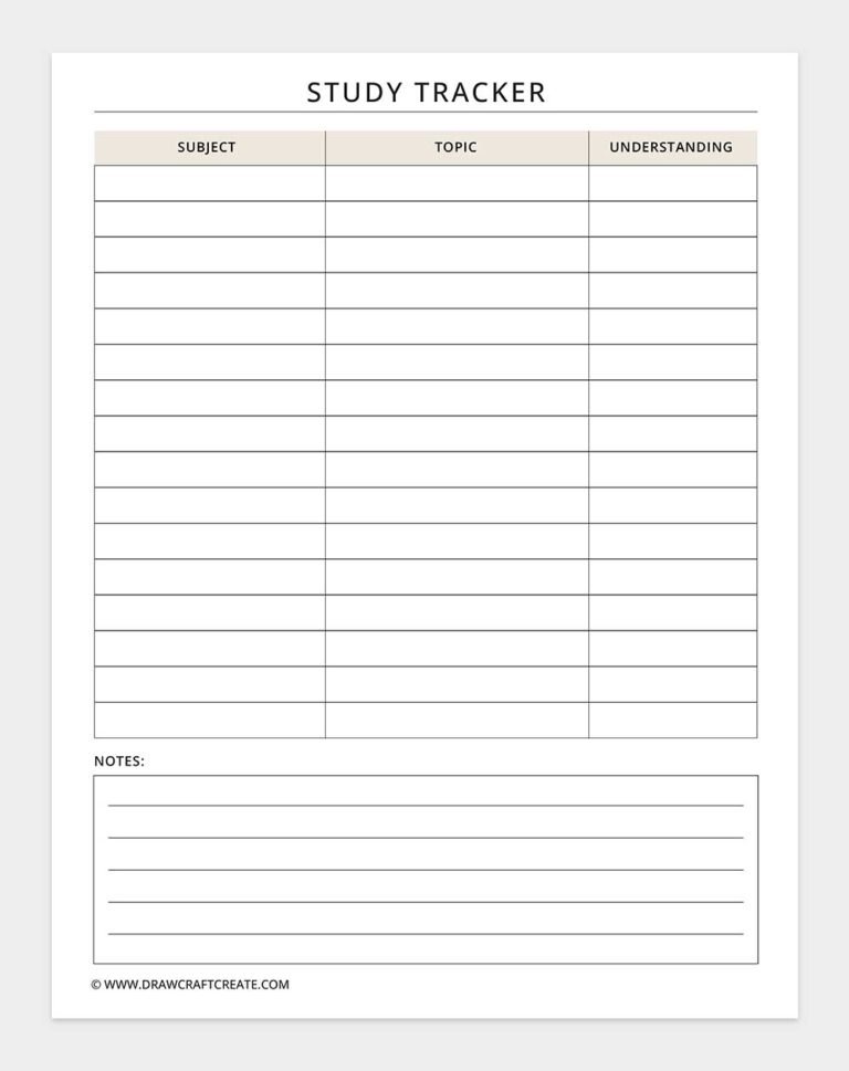 Free Student Planner Printable (56 Pages) - Draw Craft Create