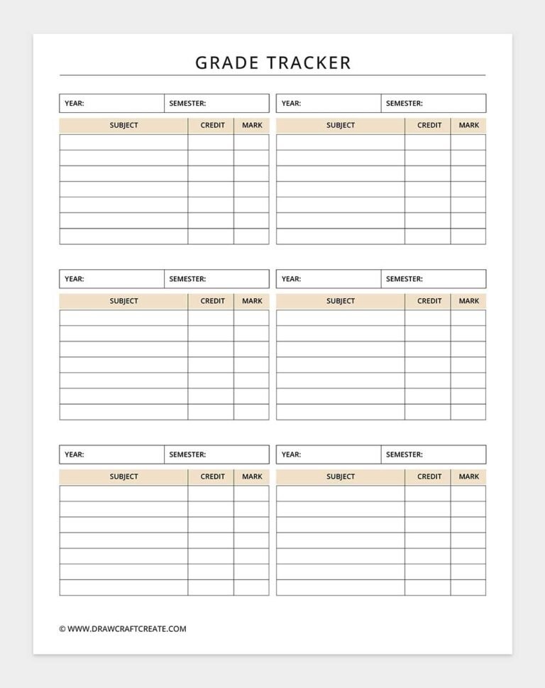 Free Student Planner Printable (56 Pages) - Draw Craft Create