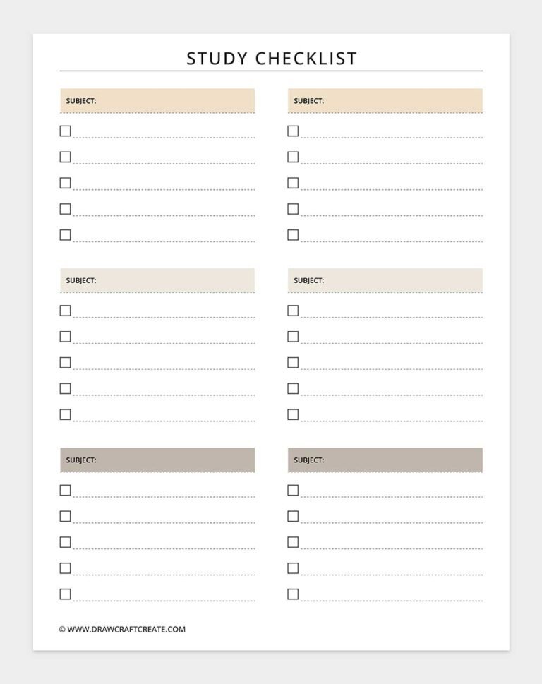 Free Student Planner Printable (56 Pages) - Draw Craft Create