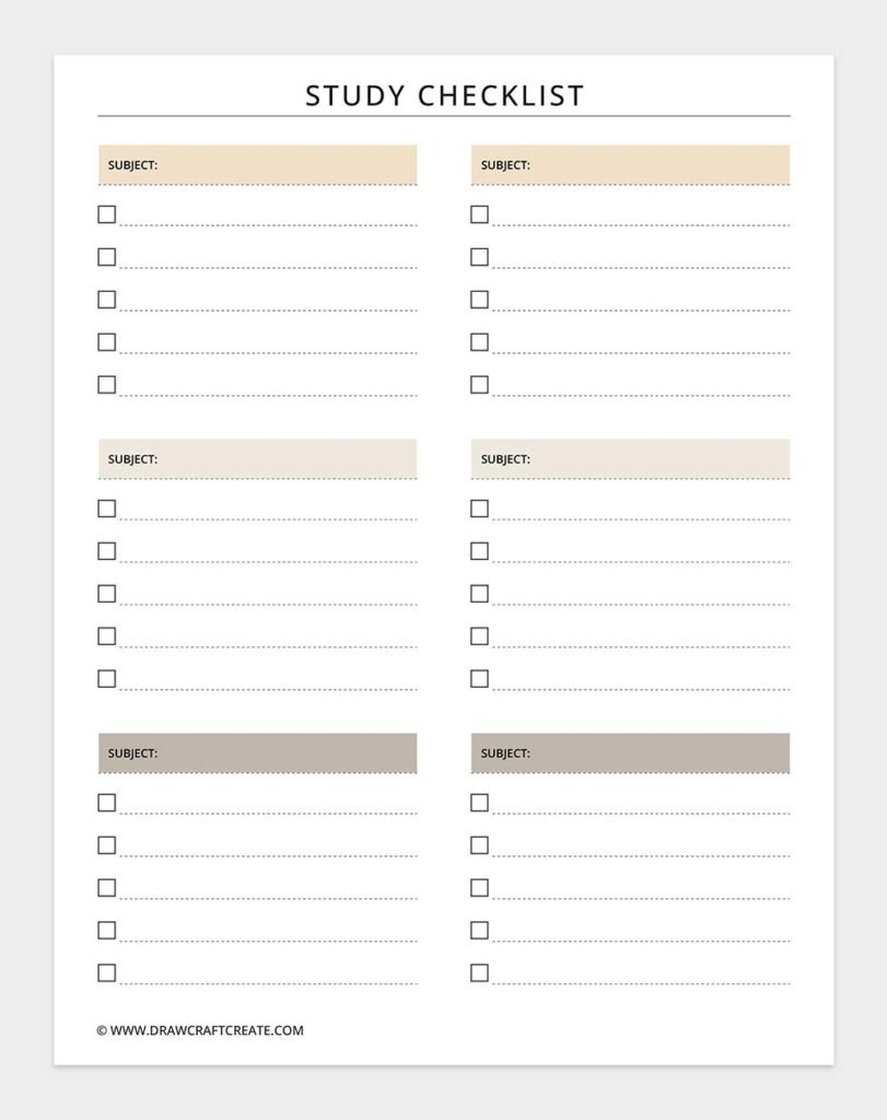 Free Student Planner Printable (56 Pages) - Draw Craft Create