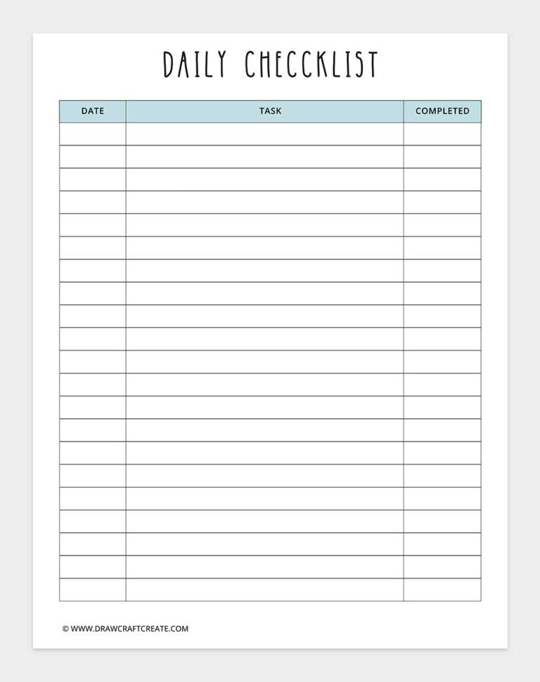 Free Printable Household Planner Template (51 Pages) - Draw Craft Create